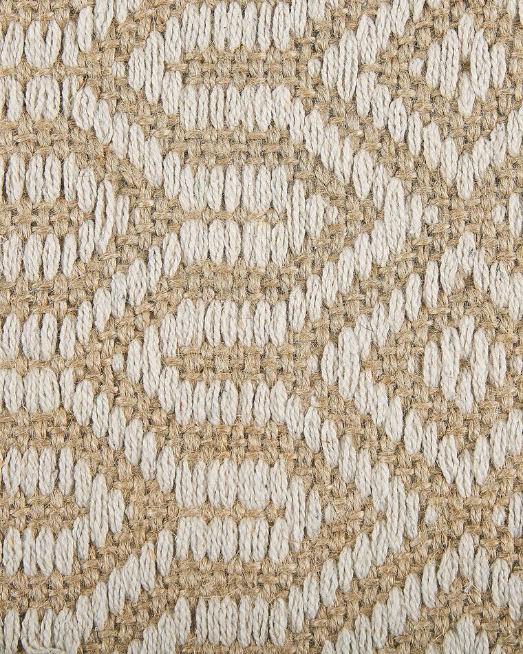 Jute Runner Rug 50 x 80 cm Beige POZANTI | Beliani.co.uk
