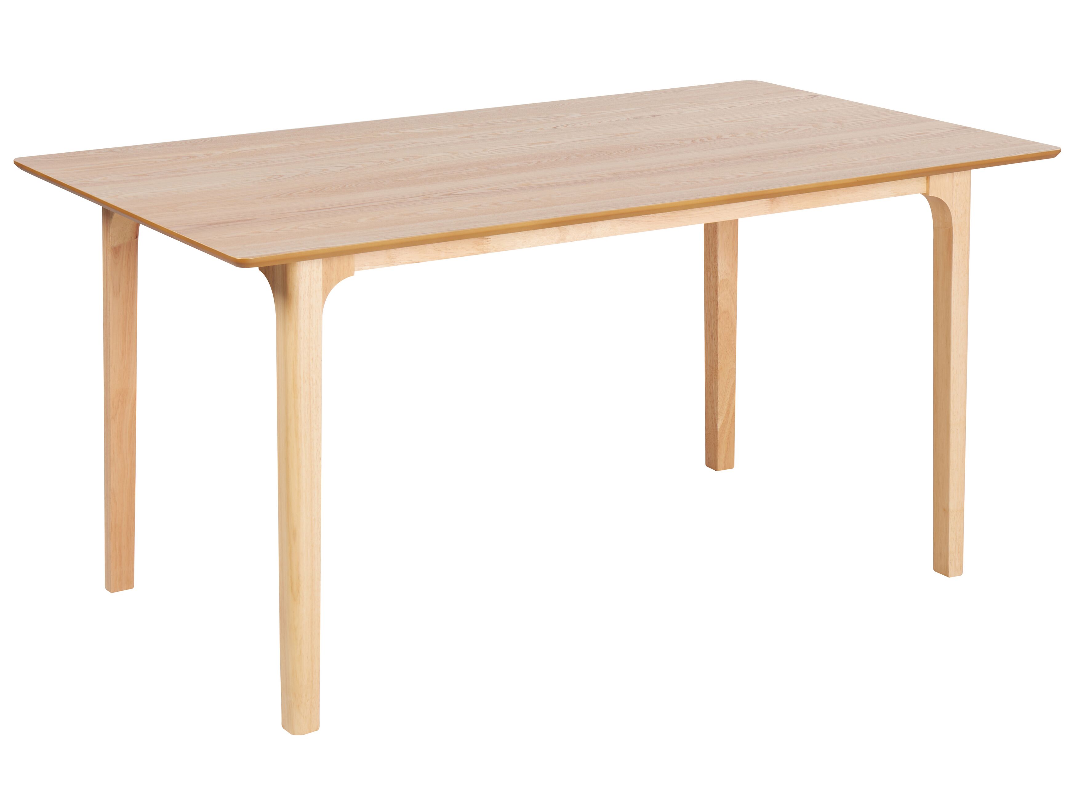 Dining Table 160 x 90 cm Light Wood DELMAS | Beliani.co.uk