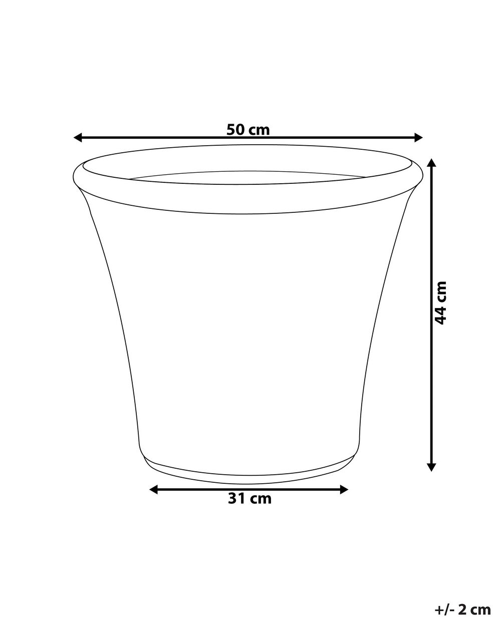 Plant Pot ⌀ 50 cm Navy Blue KOKKINO | Beliani.pt