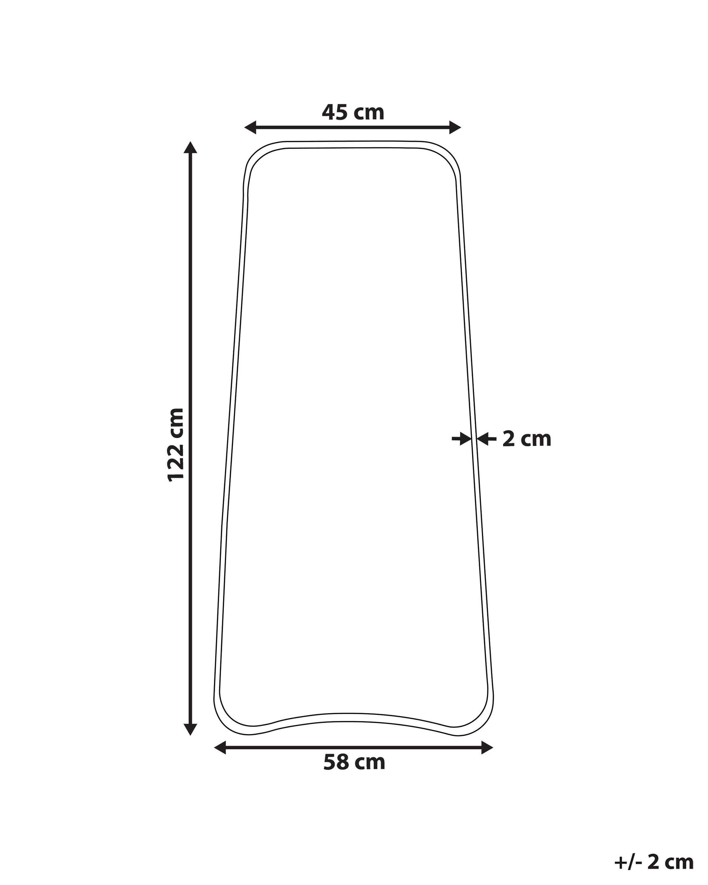 Wandspiegel Metall gold 58 x 122 cm LEVET | Beliani.de