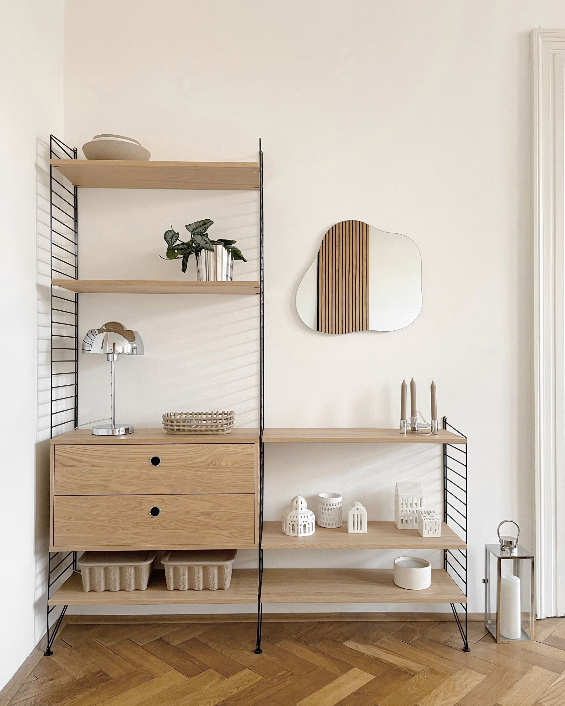 Wall Mirror 50 x 55 cm Silver BAGNEUX | Beliani.co.uk