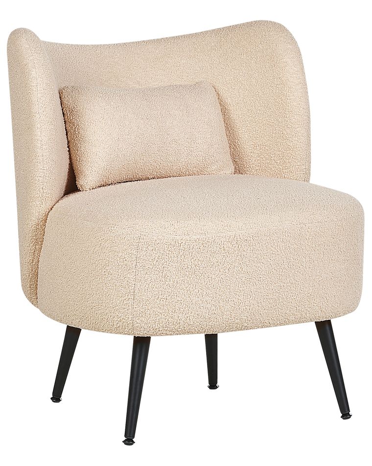 Sessel Bouclé Beige OTSBY | Beliani.de