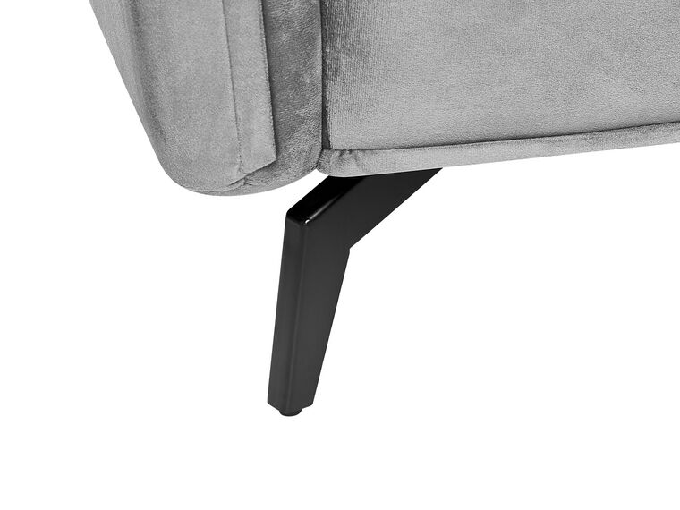 4-istuttava sohva sametti vaaleanharmaa AURE | Beliani.fi