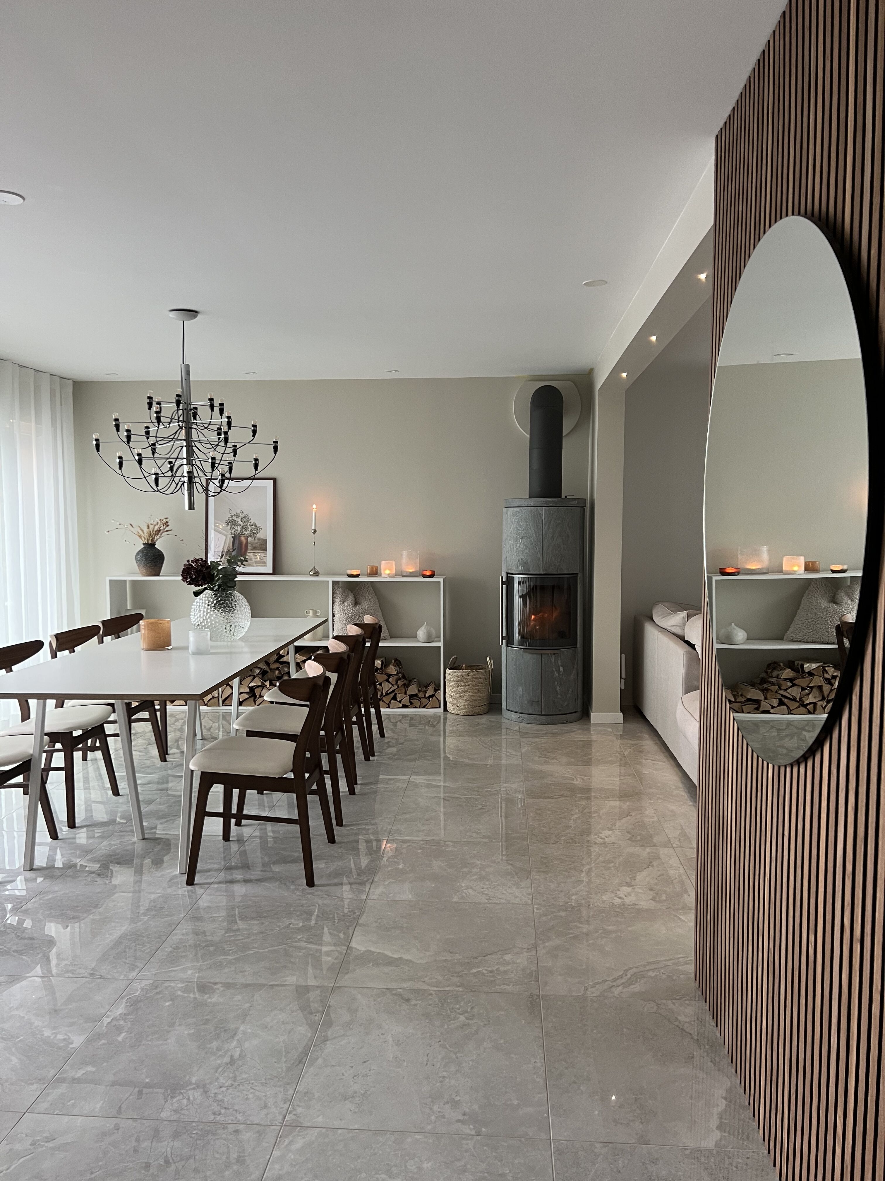 Eetkamerstoel set van 2 hout wit LYNN | Beliani.nl