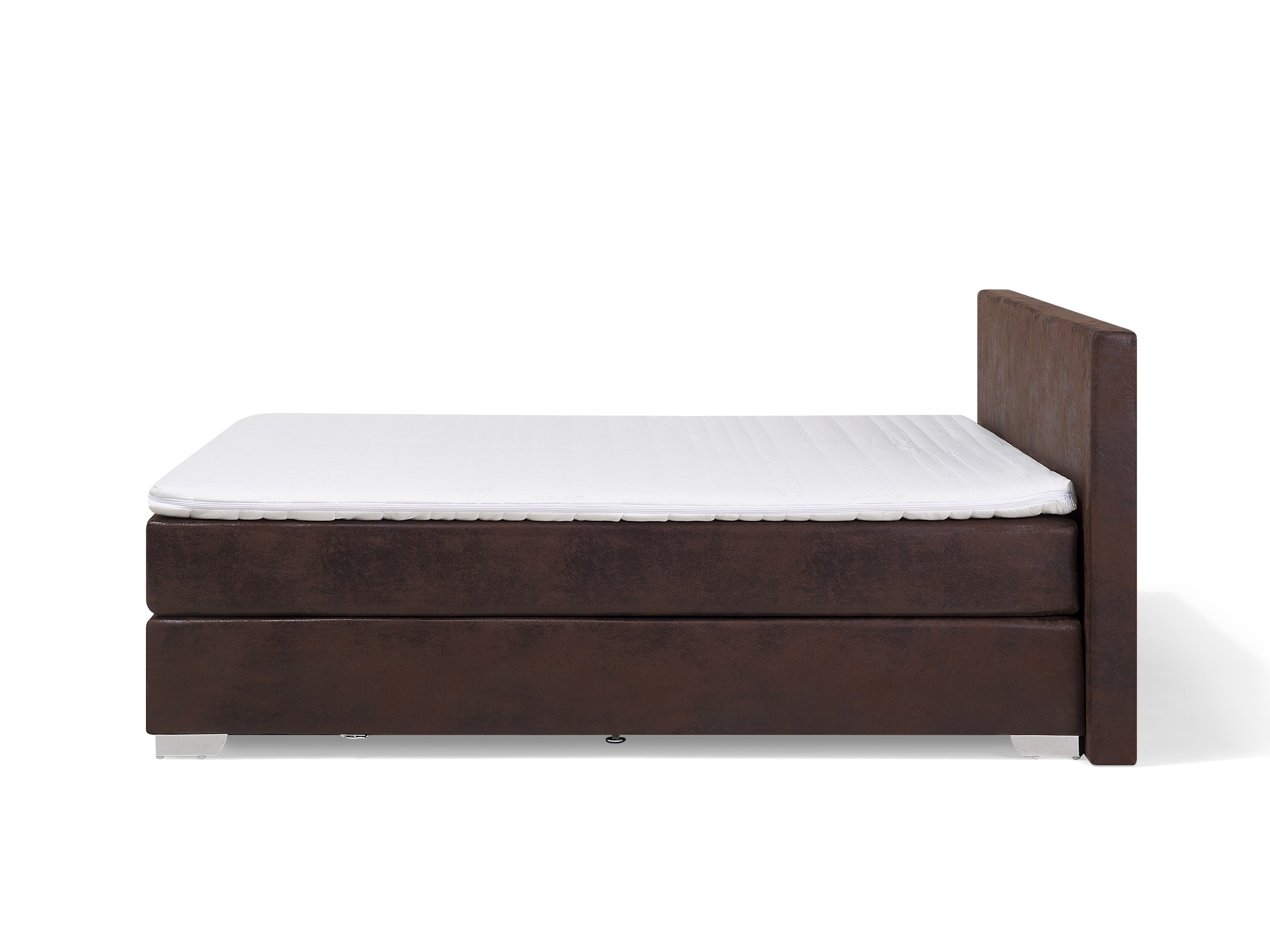 Boxspringbett Kunstleder braun 180 x 200 cm PRESIDENT | Beliani.ch