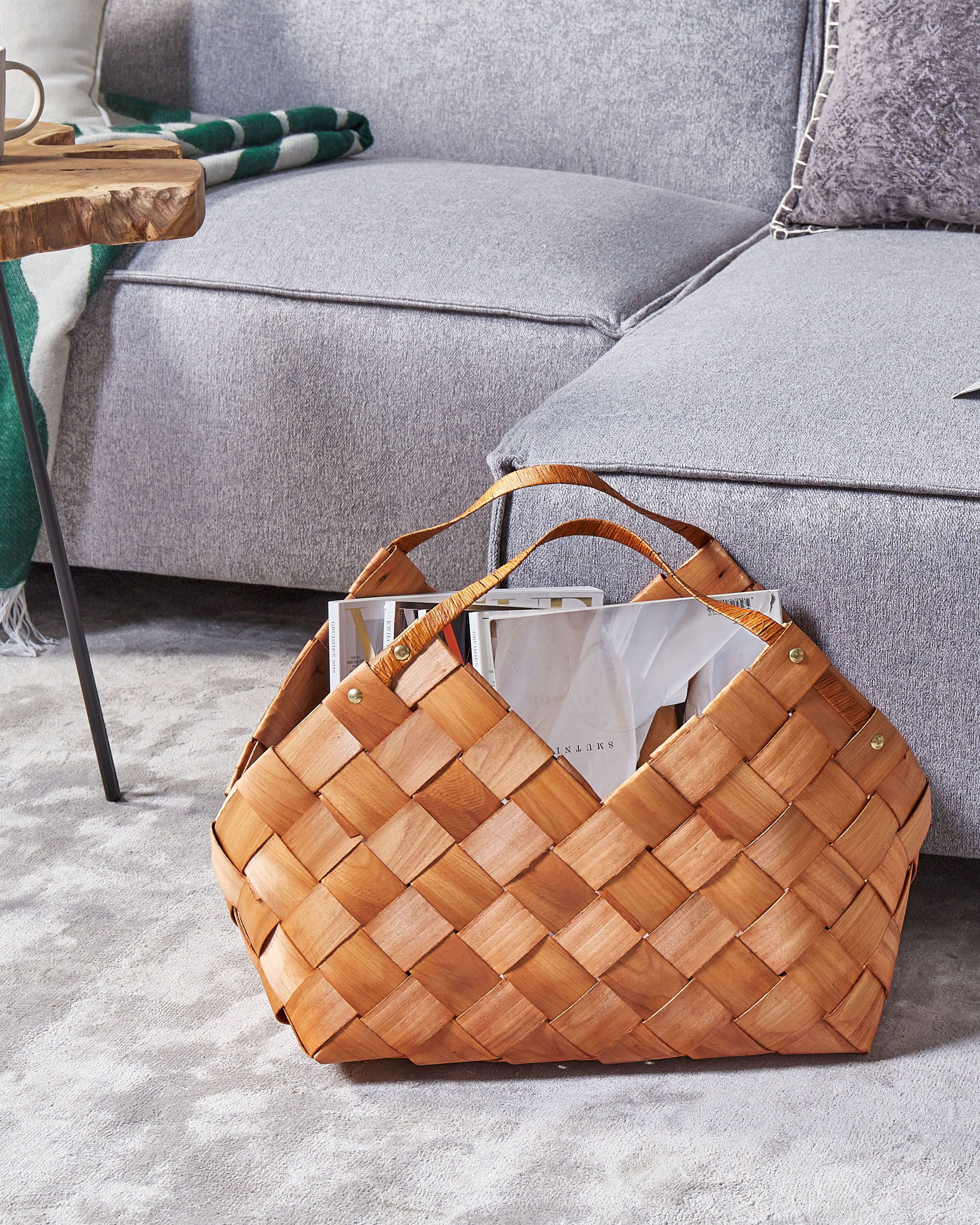 Mand hout naturel QARA | Beliani.nl