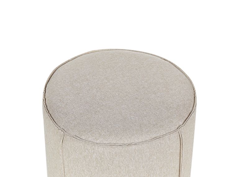 Linen Pouffe Beige SEDONA | Beliani.co.uk