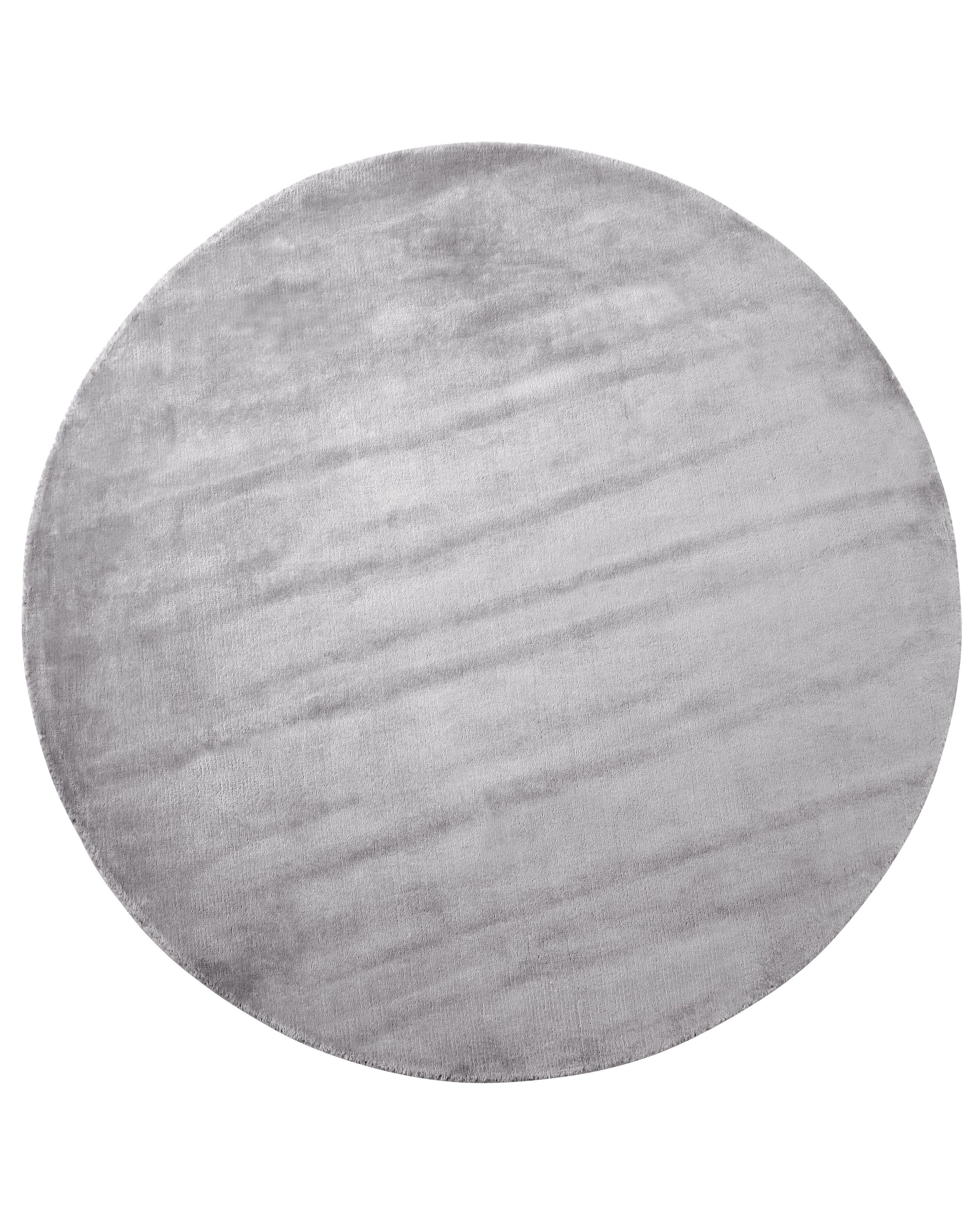 Teppich hellgrau ⌀ 140 cm Kurzflor GESI II | Beliani.at