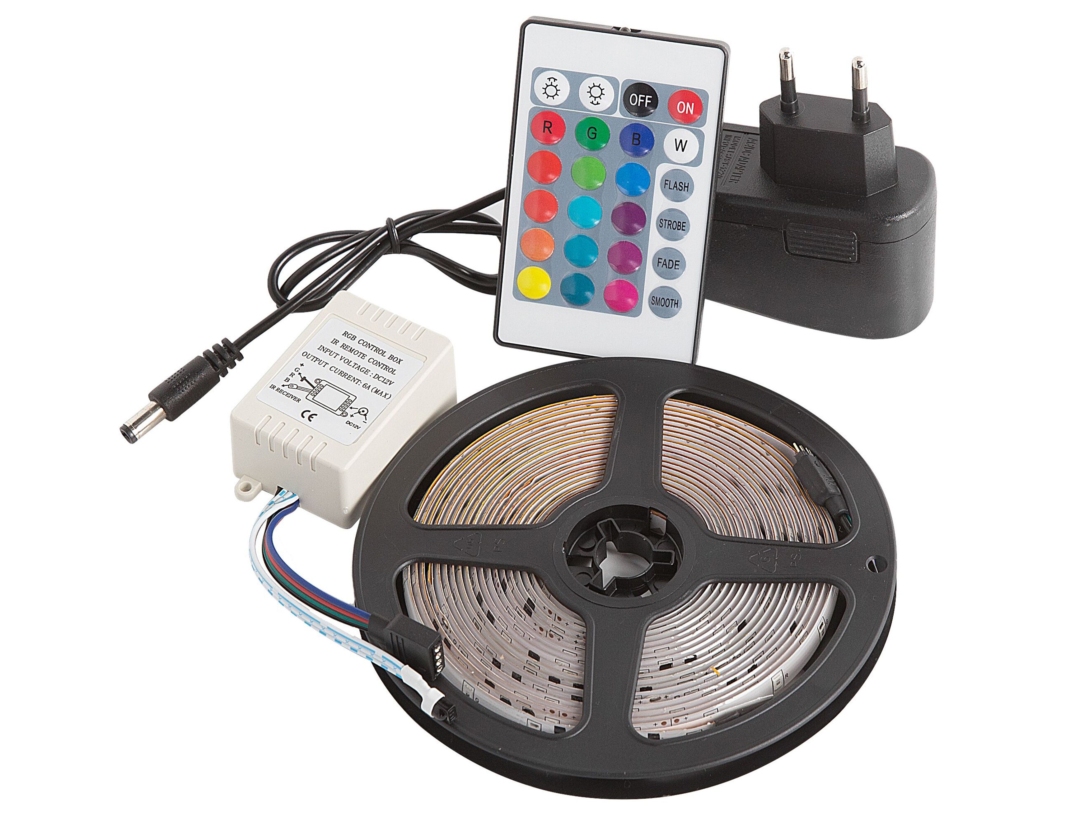 Leather EU Double Size LED Bed White NANTES | Beliani.co.uk