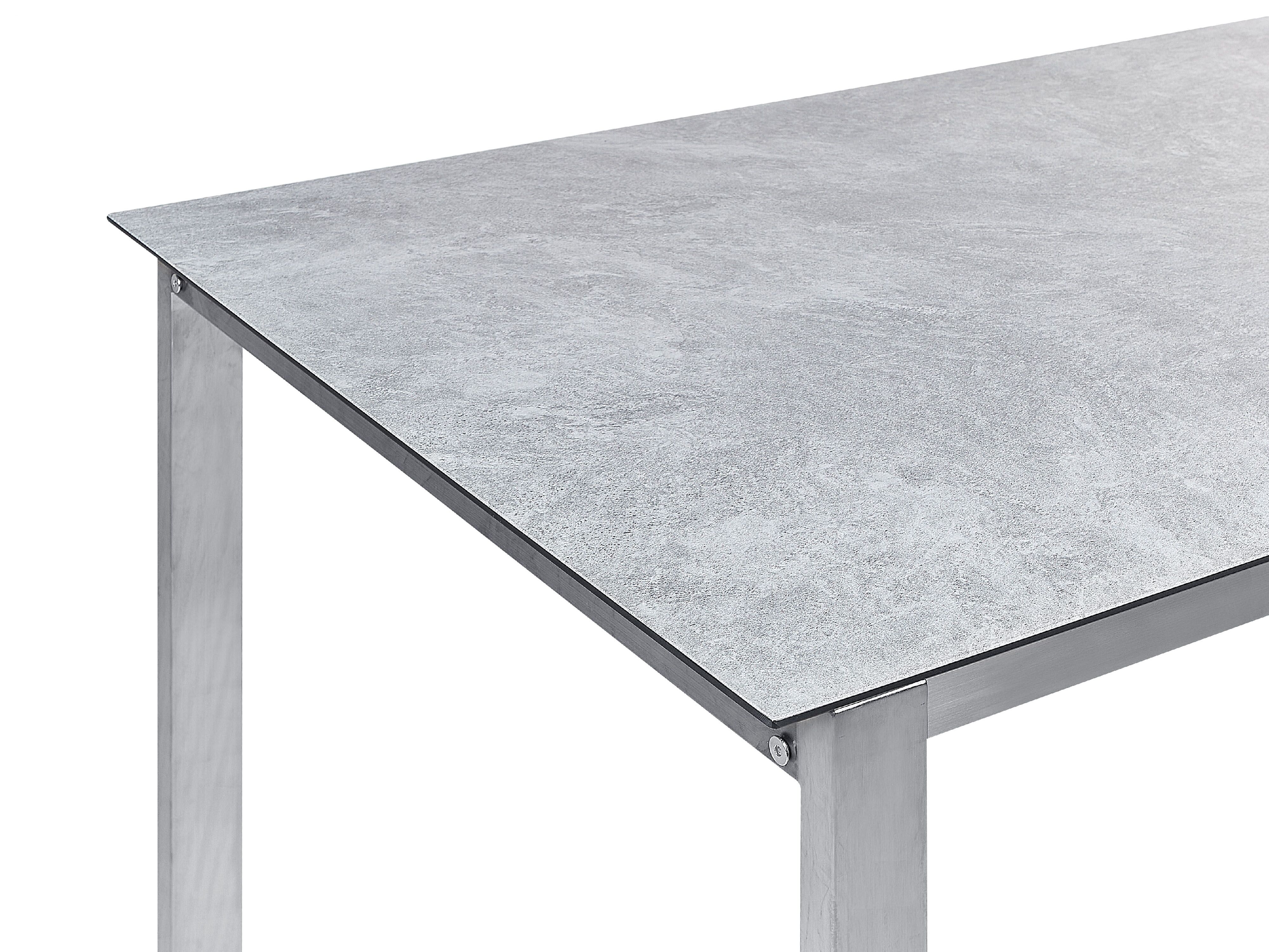 Gartentisch Keramik-Glas grau 180 x 90 cm COSOLETO | Beliani.de