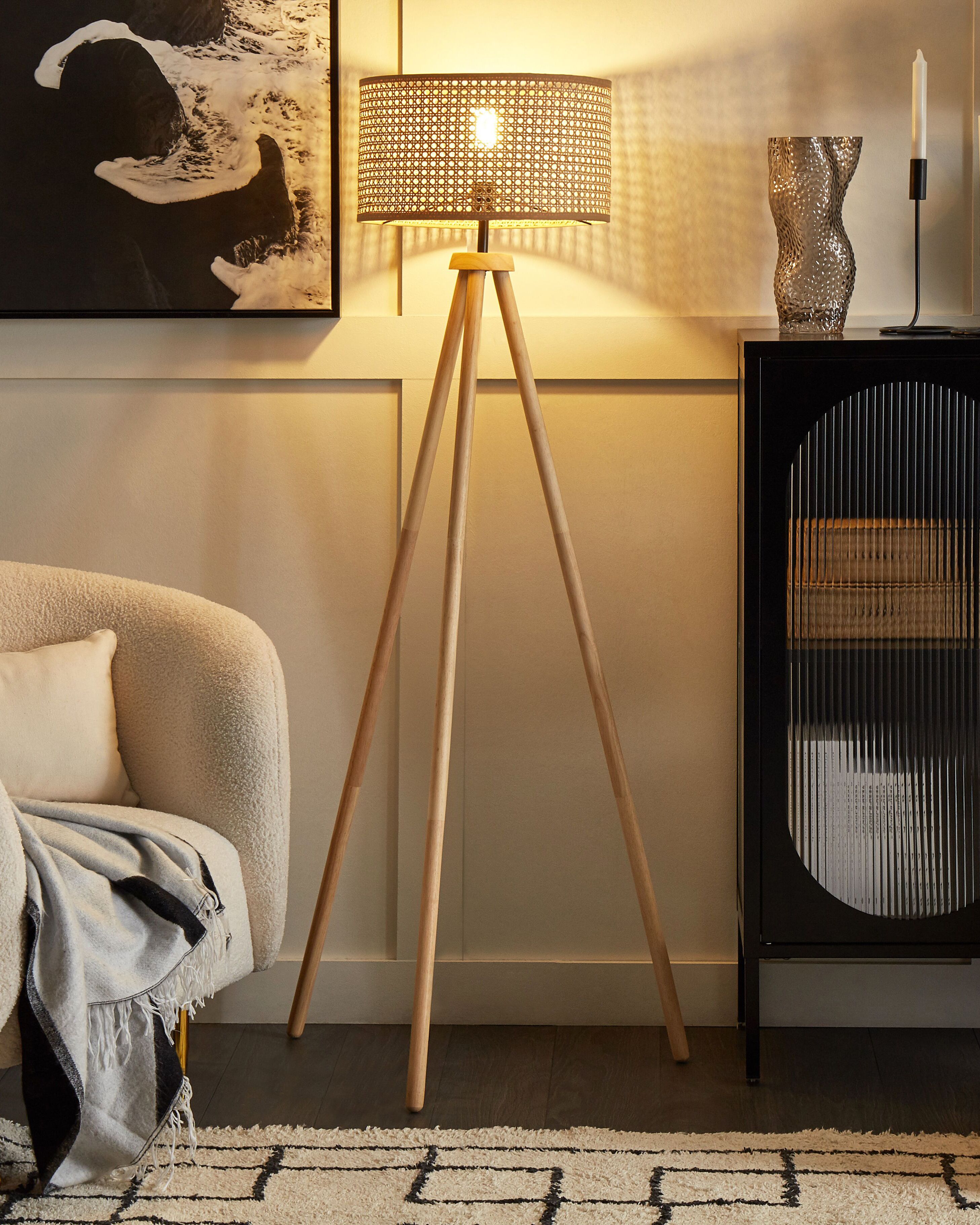 Staande lamp naturel PENTON | Beliani.nl