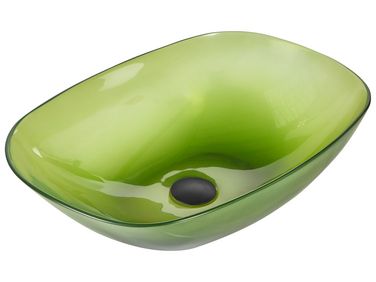 Handfat 54 x 36 cm grön MOENGO | Beliani.se