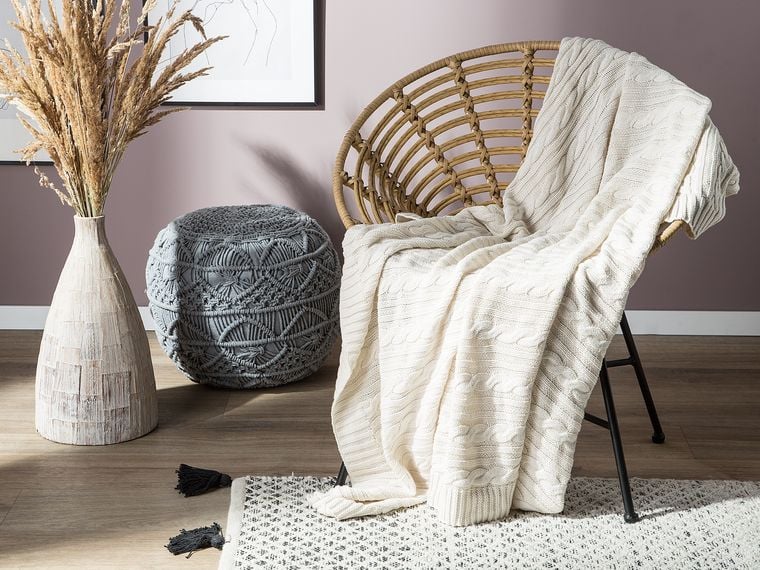 Decke beige 110 x 180 cm ANAMUR | Beliani.de