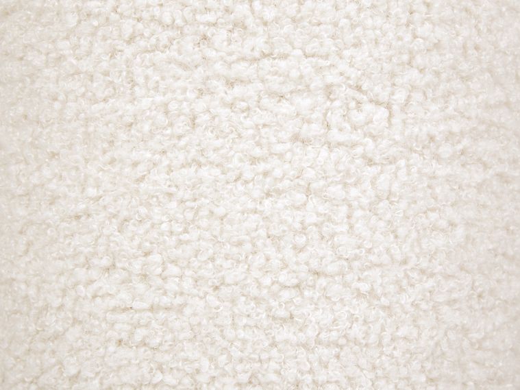 Boucle Pouffe White BEAUFORT | Beliani.at