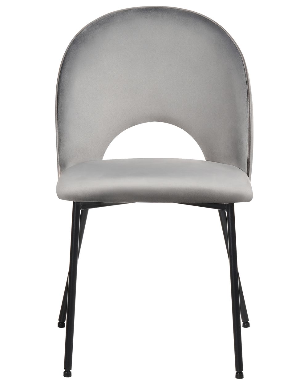 Set of 2 Velvet Dining Chairs Grey COVELO | Beliani.co.uk