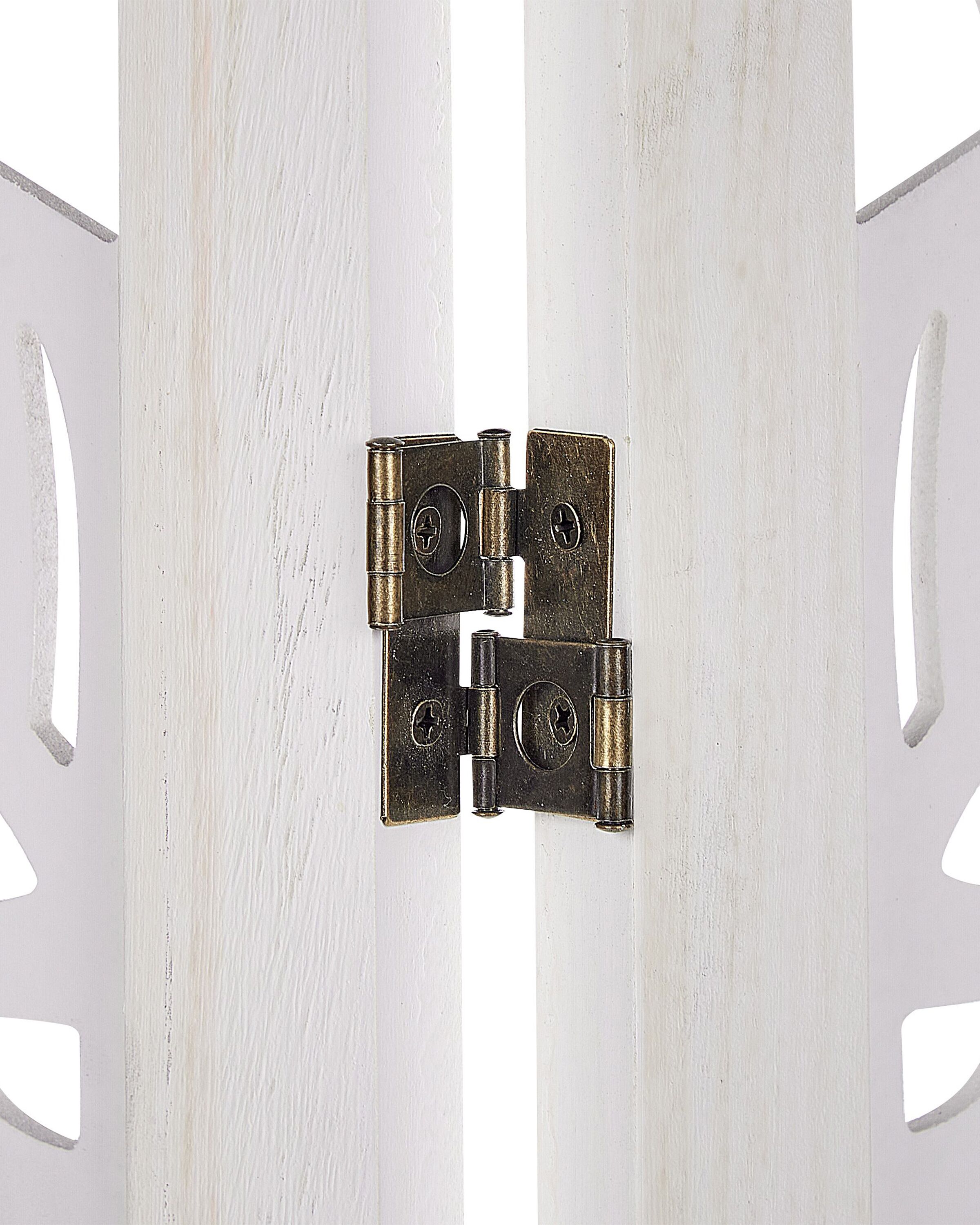 Wooden Folding 3 Panel Room Divider 170 x 122 cm White MELAGO | Beliani ...