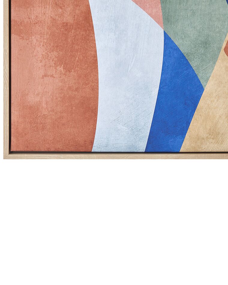 Tela artística com moldura multicolor 63 x 93 cm BITETTO | Beliani.pt