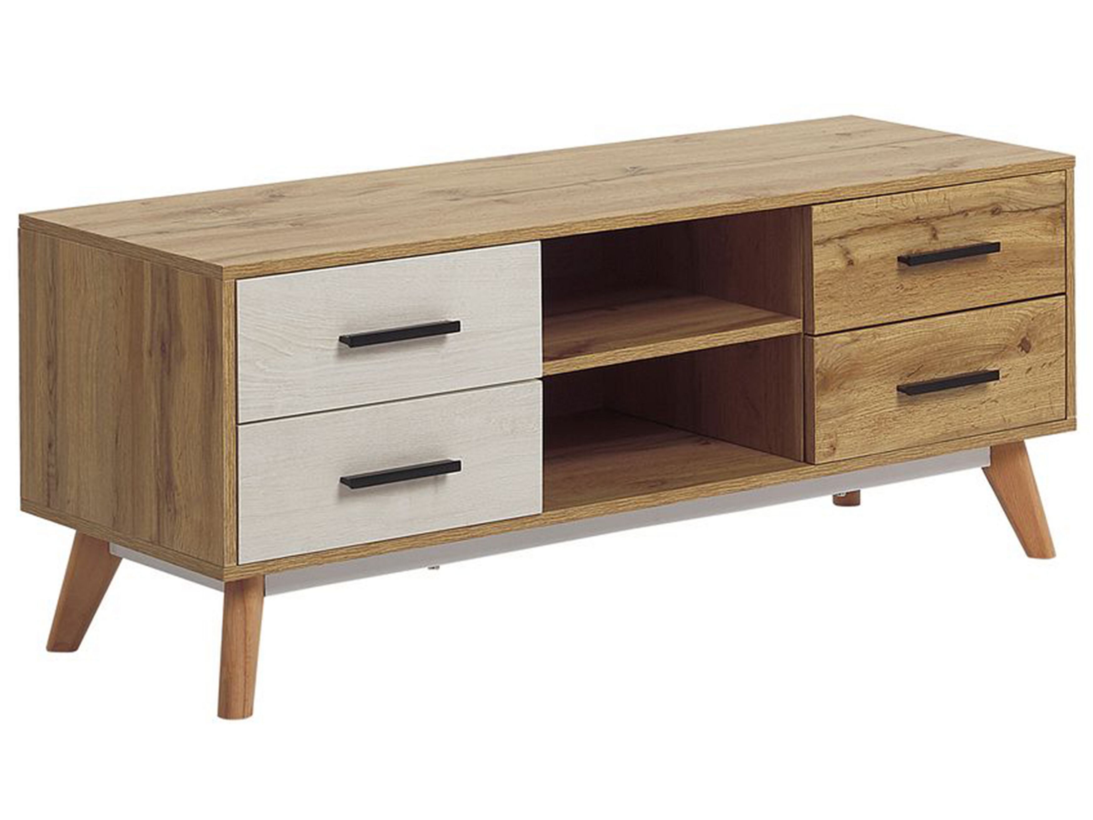 TV Stand Light Wood FLORIDA | Beliani.co.uk