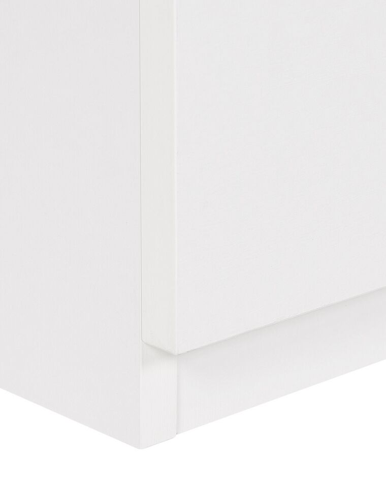 2 Drawer Bedside Table White with Light Wood EDISON | Beliani.co.uk