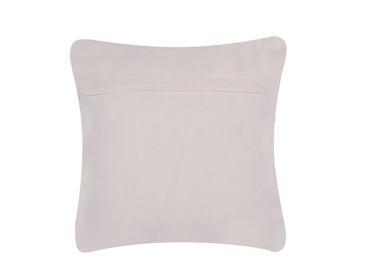 Conjunto de 2 almofadas decorativas em pele cinzenta 45 x 45 cm NELLAD ...