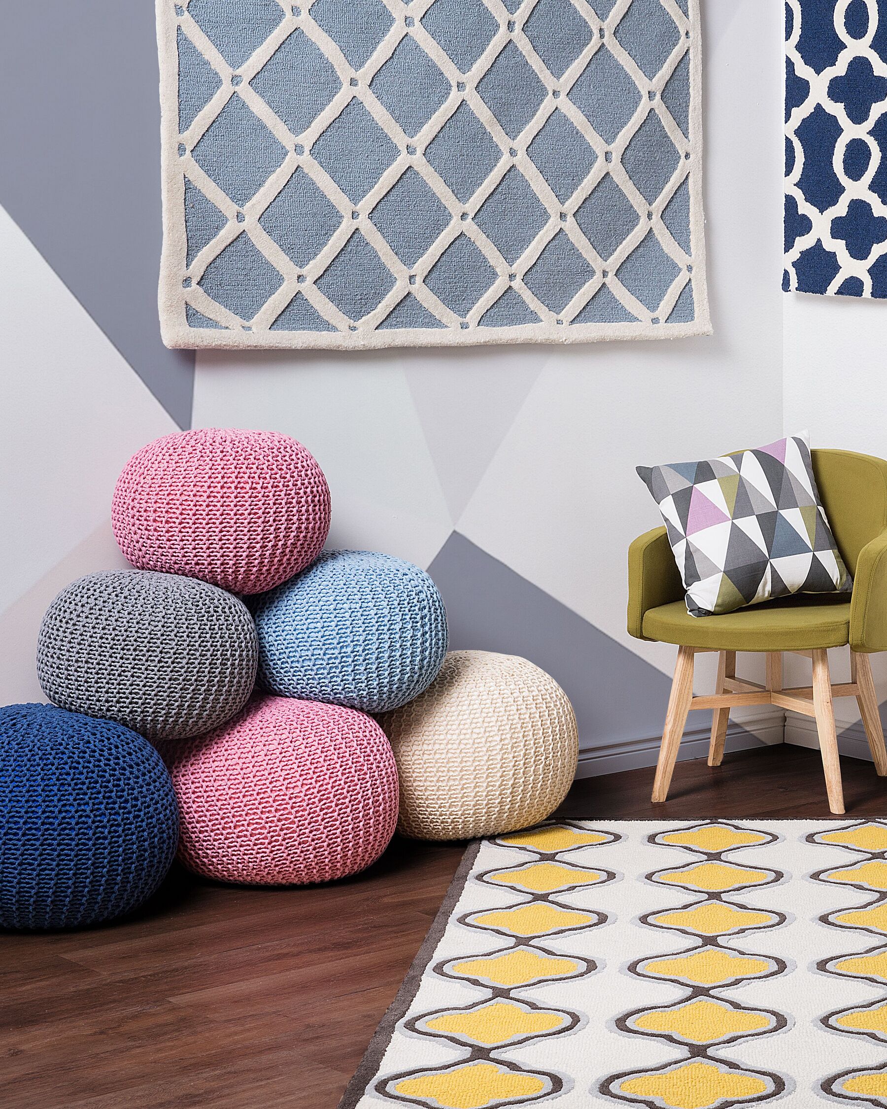 Alfombra azul claro 160 x 230 cm DALI | Beliani.es