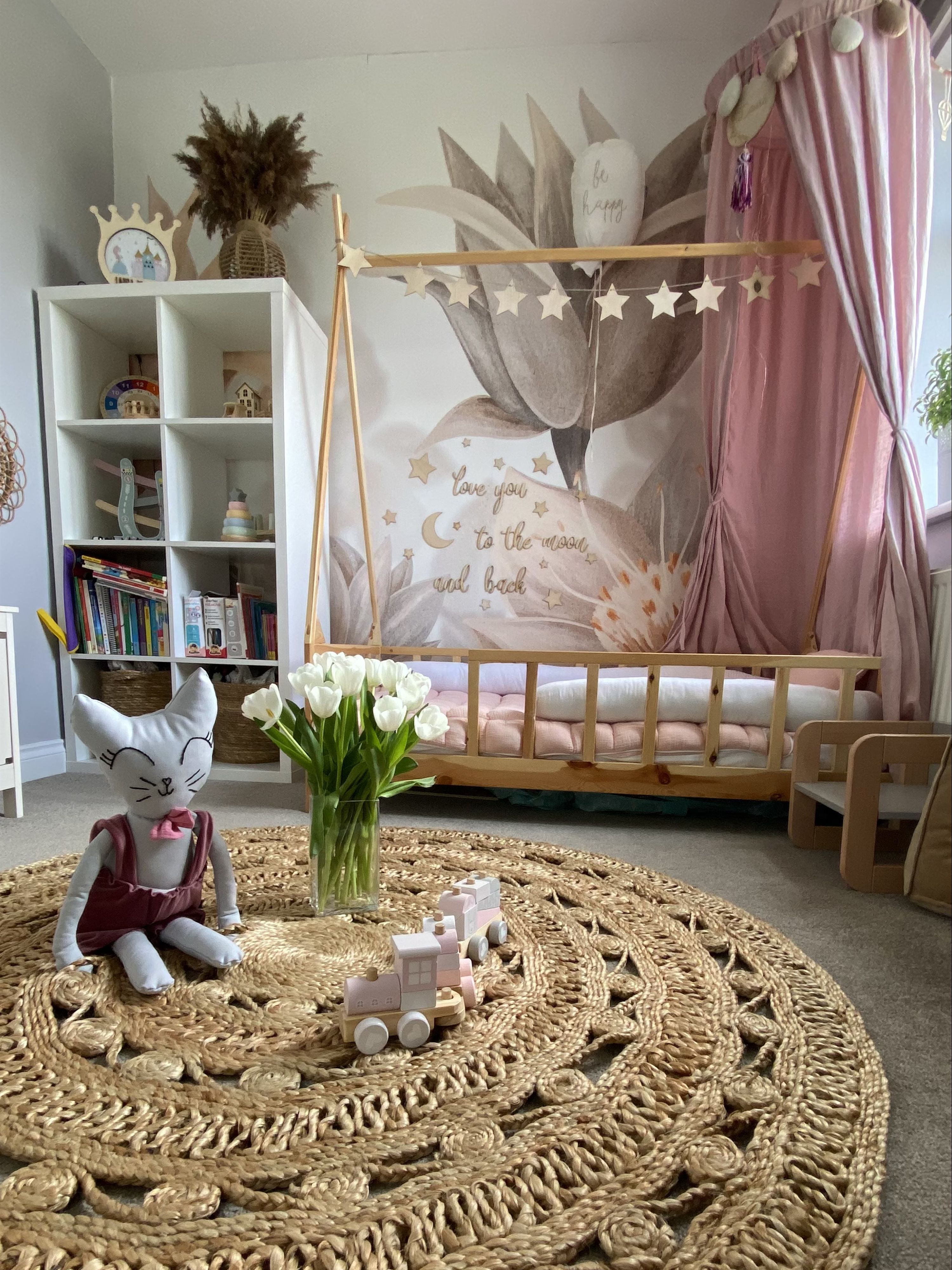 Tapis rond 140 cm en jute beige KERER | Beliani.fr