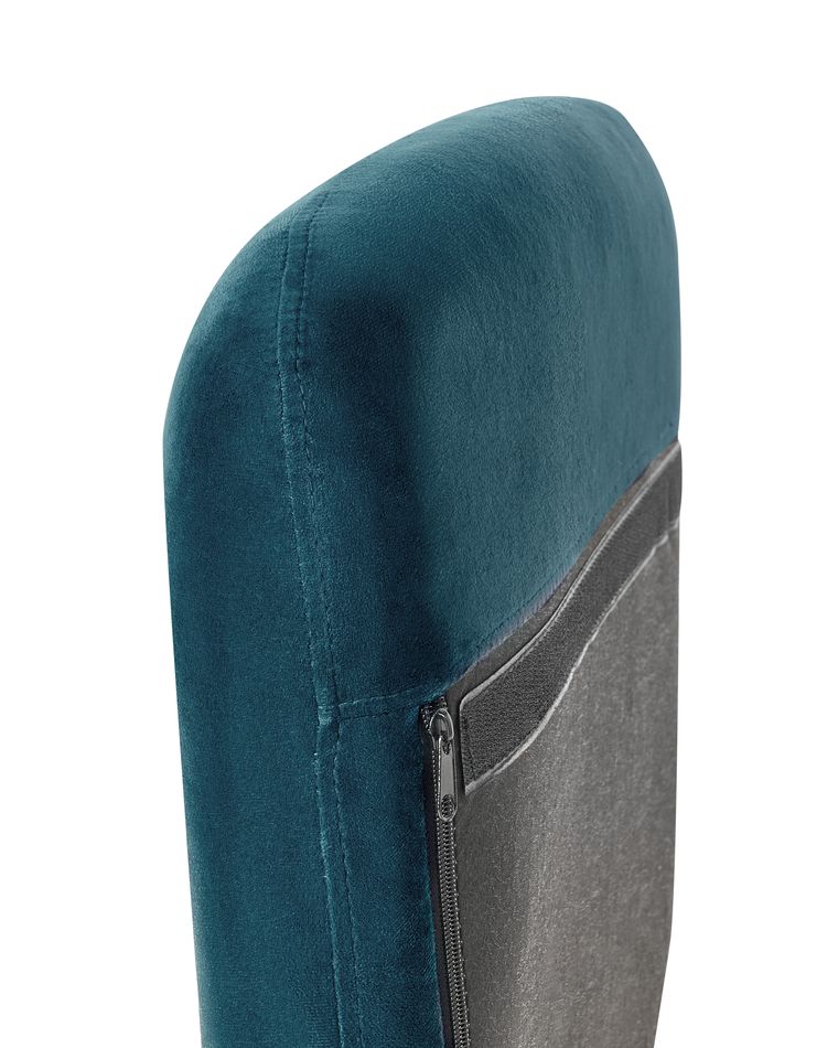 Velvet Rocking Chair Sea Blue ELLAN | Beliani.co.uk