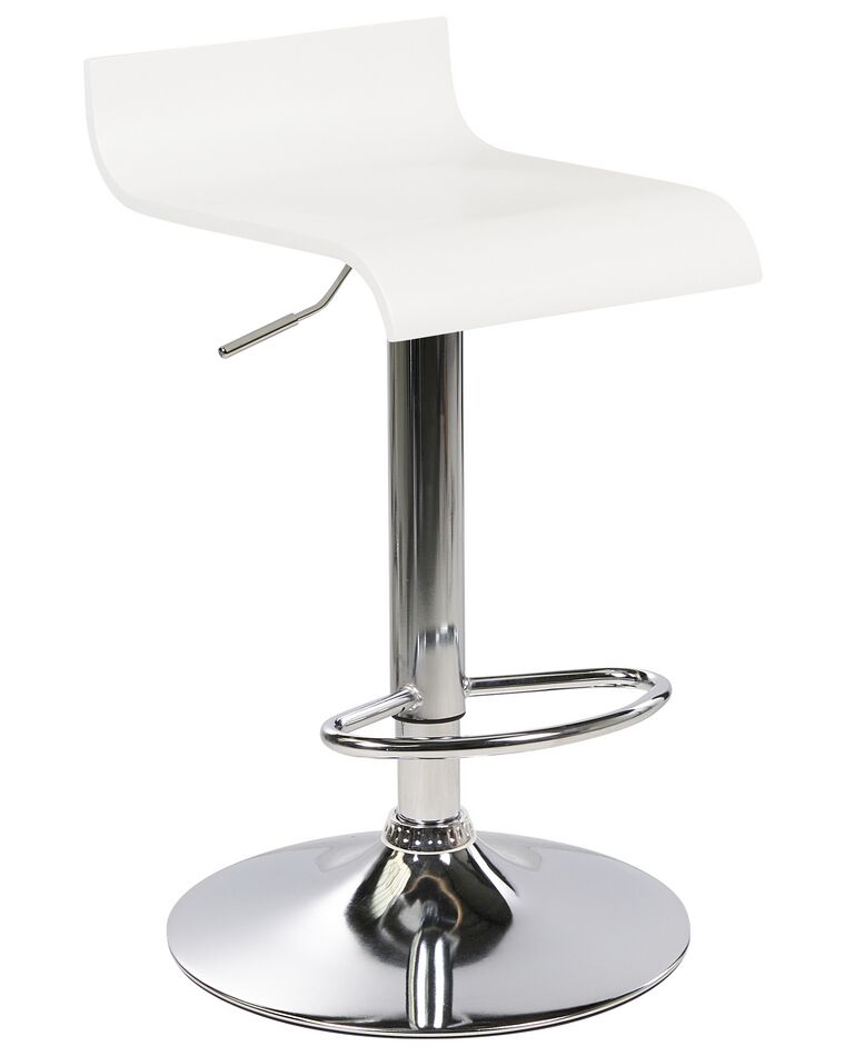 Set of 2 Adjustable Bar Stools White VALENCIA | Beliani.co.uk
