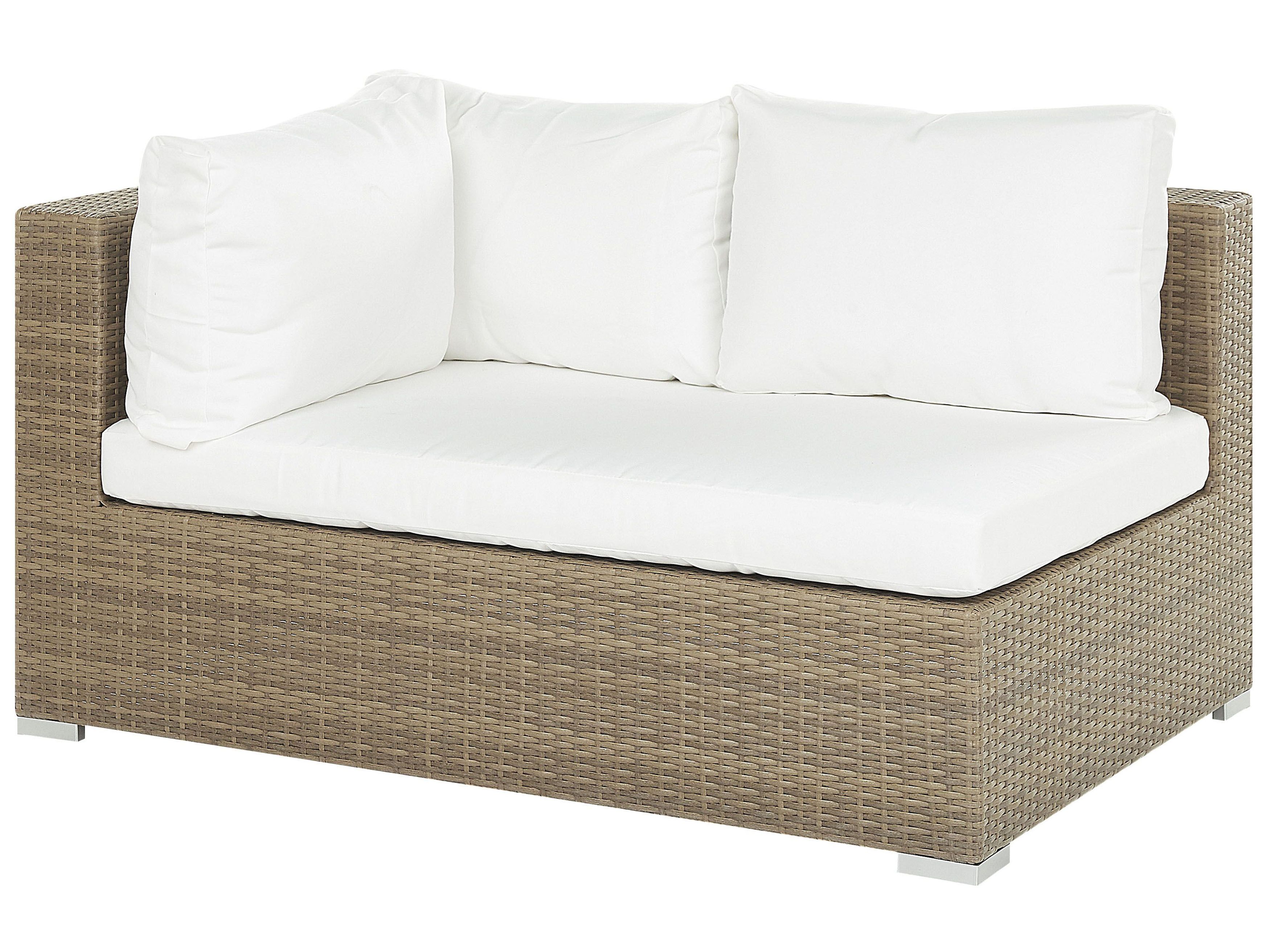 8 Seater PE Rattan Modular Garden Lounge Set Light Brown MAESTRO II ...