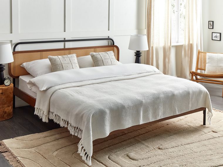 Blanket 240 x 220 cm Off-White CHAOHANI | Beliani.de