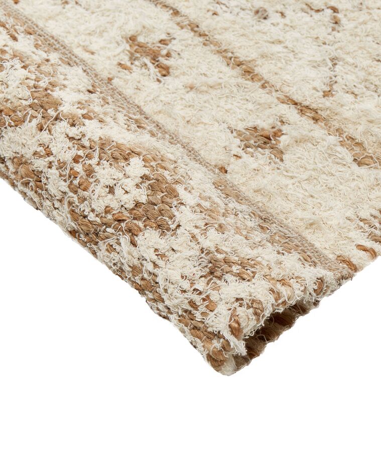 Hemp Area Rug 300 x 400 cm Beige SANAO | Beliani.pt
