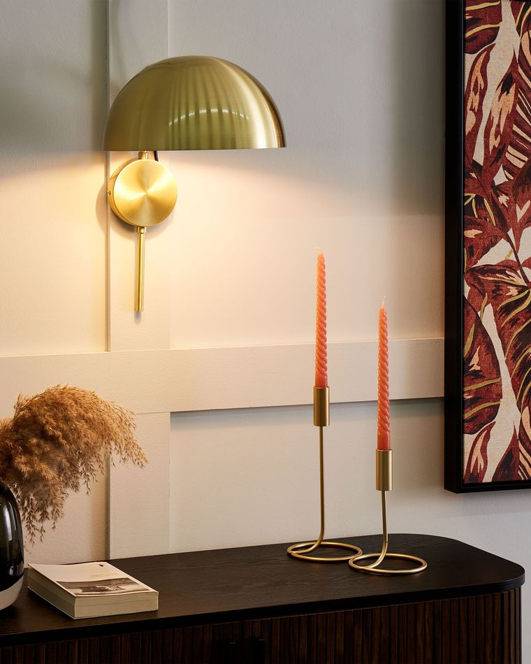 Wandlamp metaal goud WAMPU | Beliani.nl