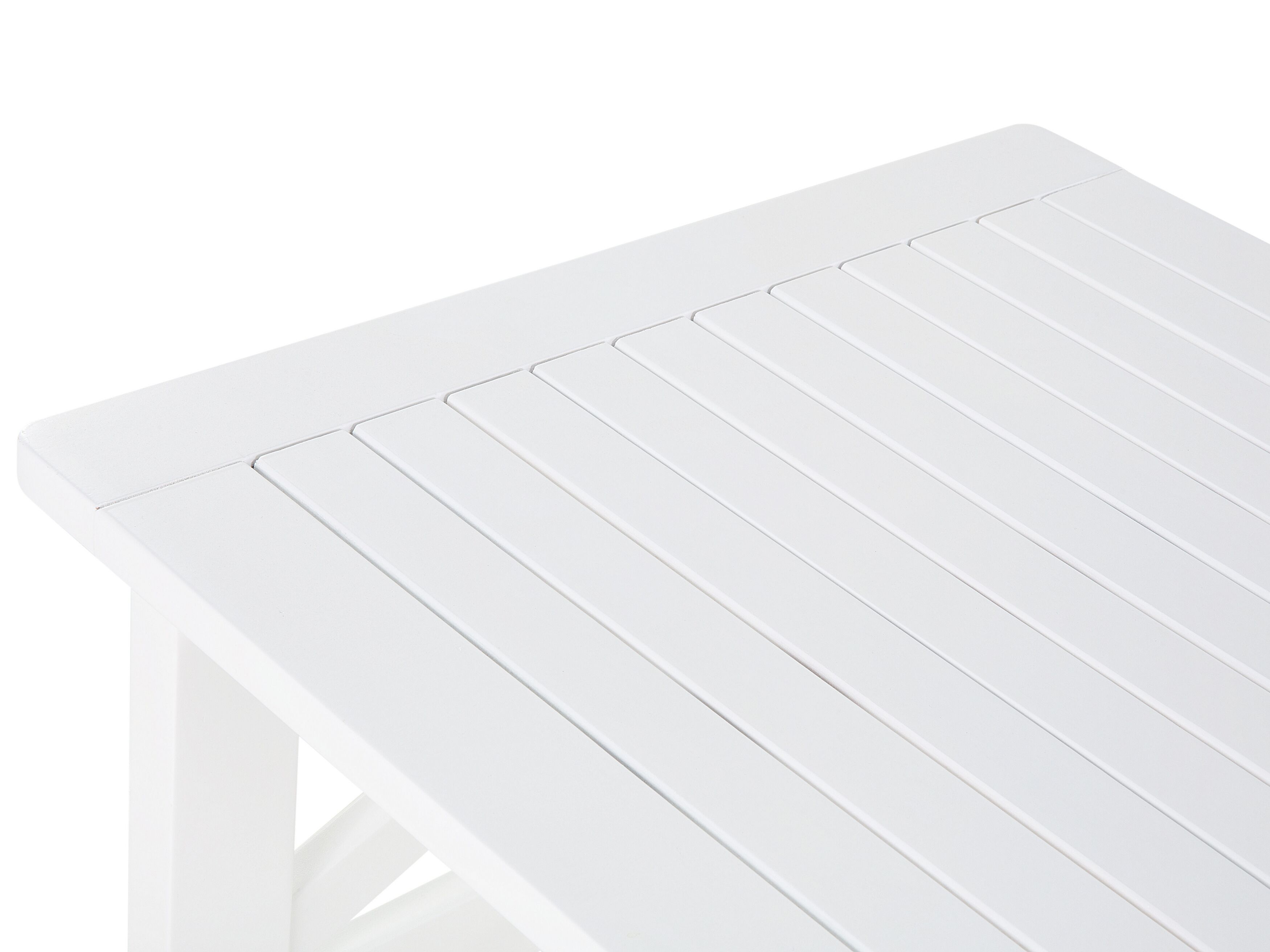 Tuintafel hout wit 100 x 55 cm BALTIC | Beliani.nl