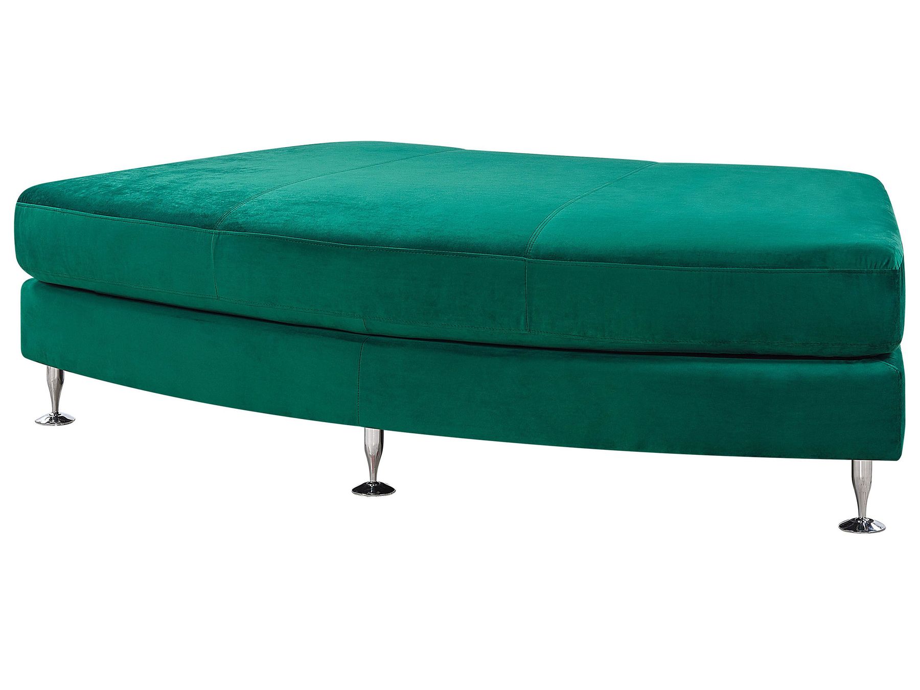Bank halfrond fluweel donkergroen ROTUNDE | Gratis Levering