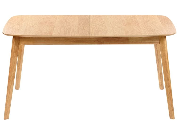 Extending Dining Table 150/190 x 90 cm Light Wood MADOX | Beliani.co.uk