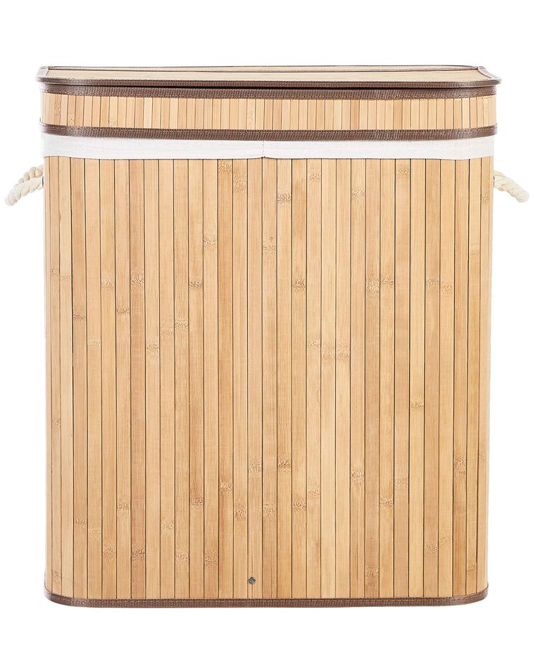 Cesto em madeira de bambu clara 60 cm KALTHOTA | Beliani.pt