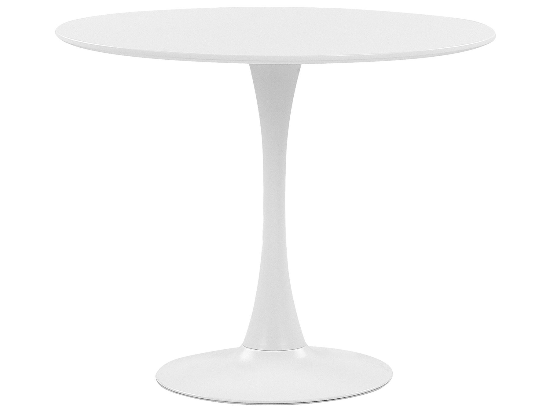 Round Dining Table ⌀ 90 cm White BOCA | Beliani.co.uk