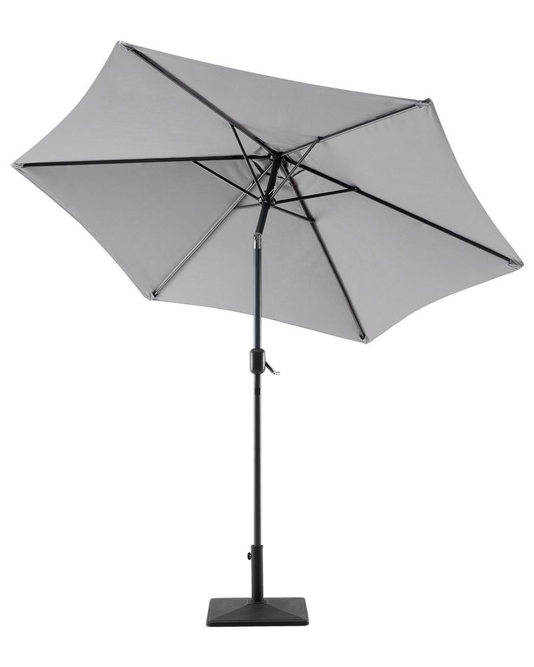 Parasol de jardin gris foncé ⌀ 270 cm VARESE | Beliani.fr