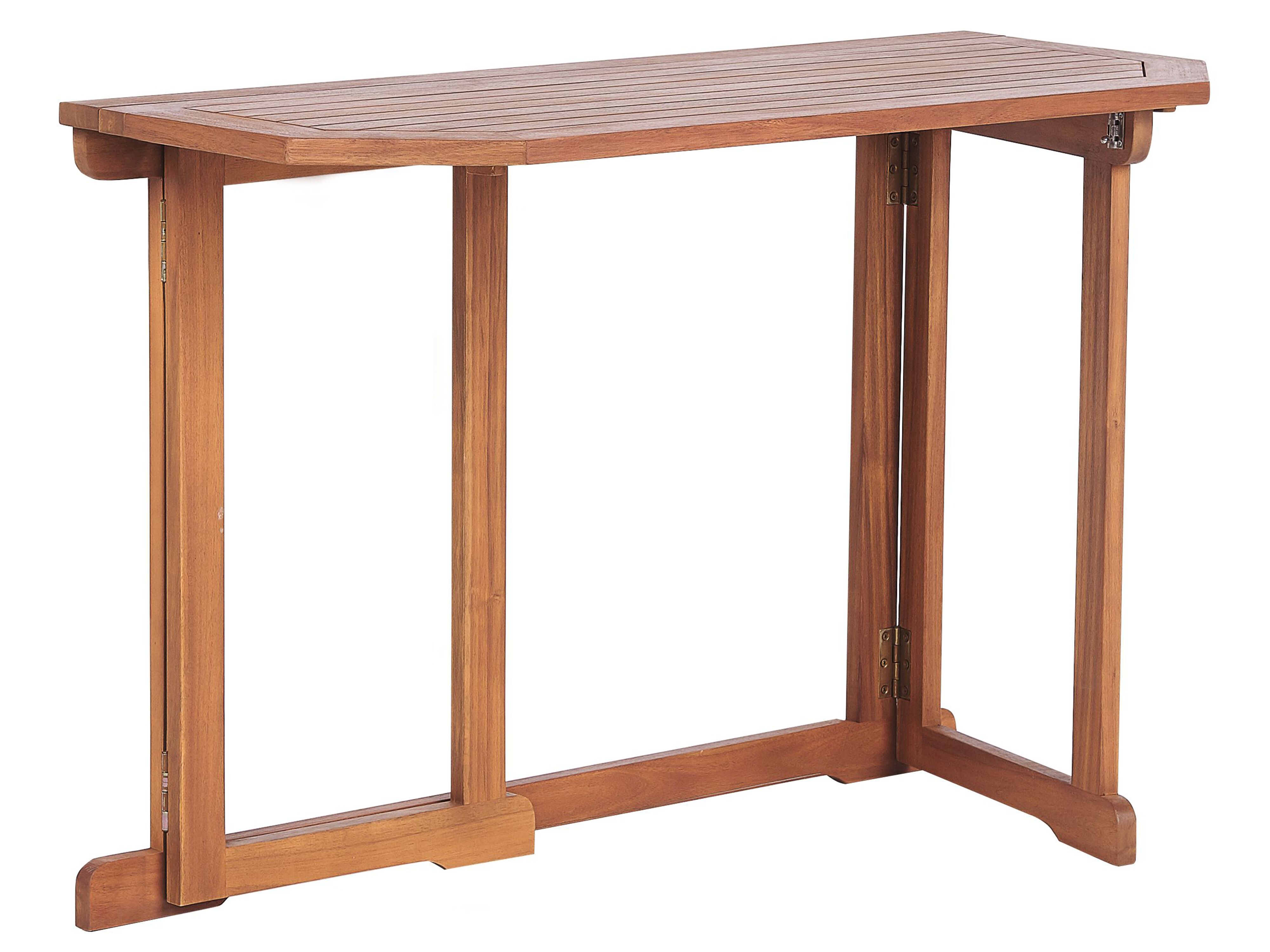 Acacia Wood Balcony Folding Table 110 x 47 cm TREIA | Beliani.co.uk