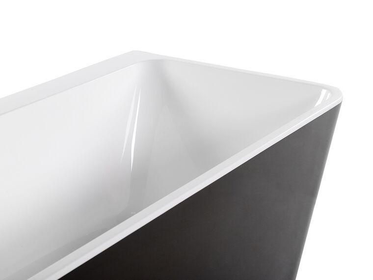 Fritstående badekar sort 170 x 80 cm HASSEL | Beliani.dk