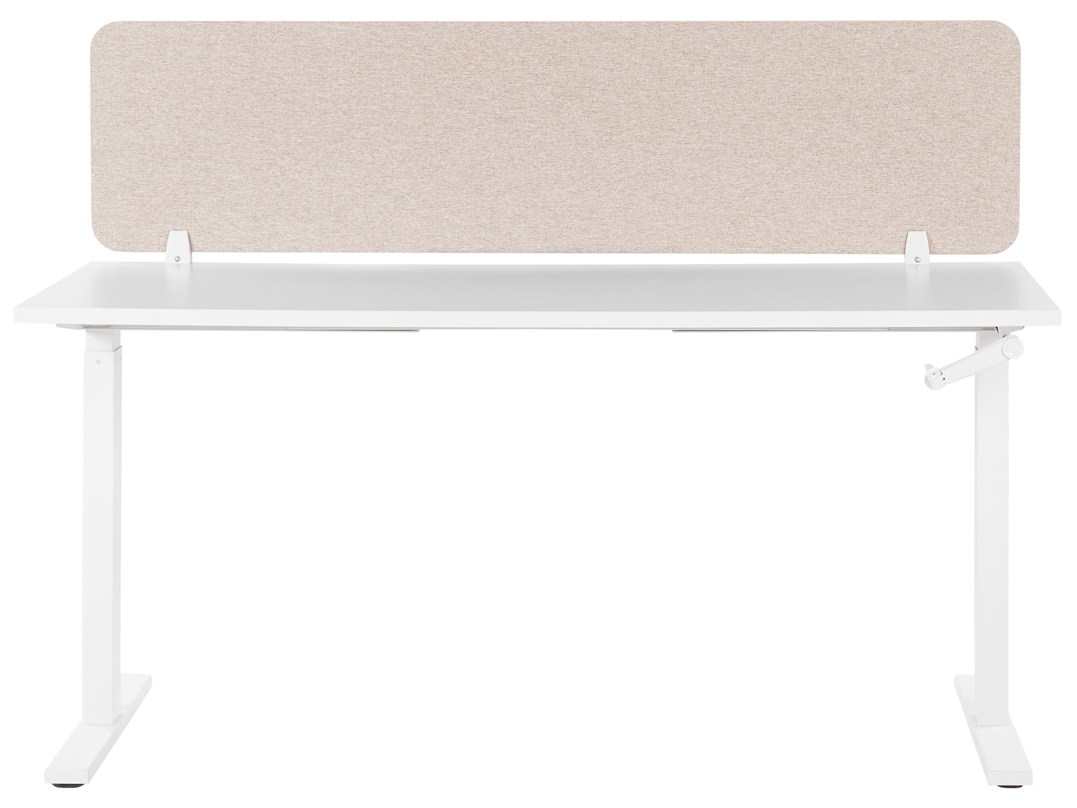 Schreibtischtrennwand beige 160 x 40 cm WALLY | Beliani.at