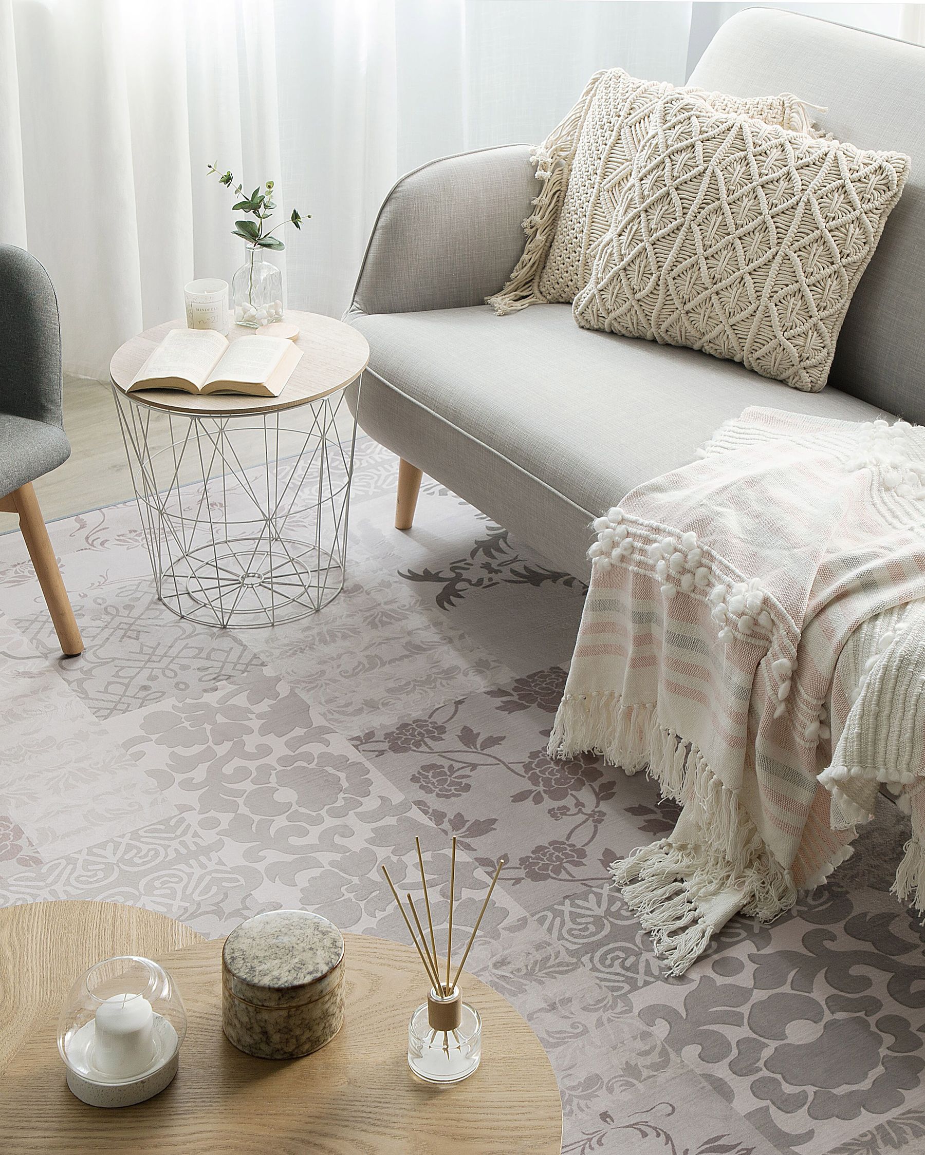 Elegáns Mozaik Mintás Szőnyeg 160 x 230 cm BALLICA | Beliani.hu