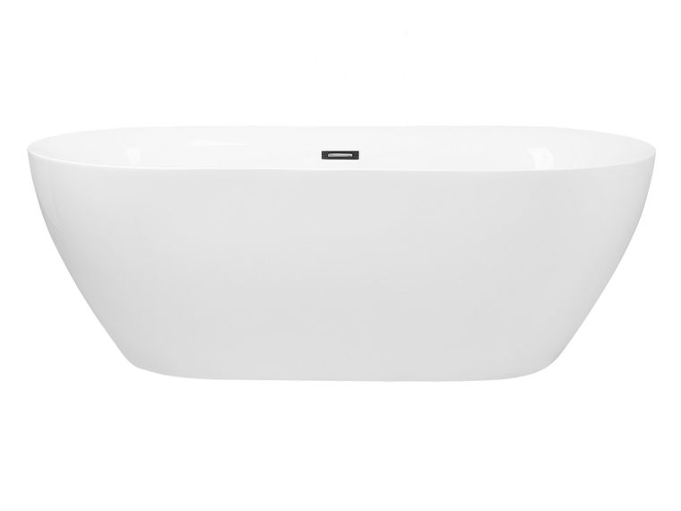 Frittstående badekar 150 cm hvit CARRERA | Beliani.no