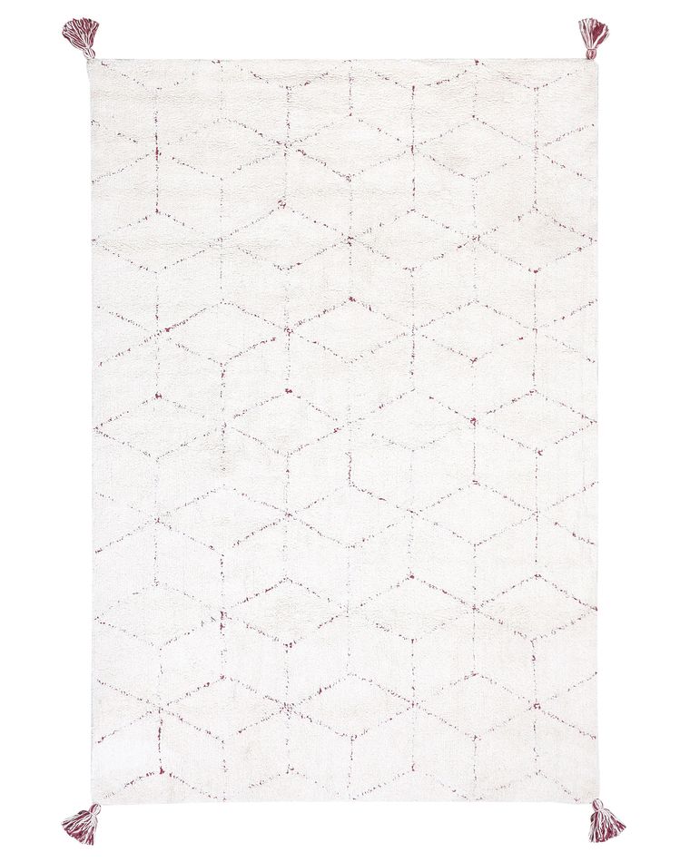 Shaggy Area Rug 140 x 200 cm White SAKARYA | Beliani.co.uk