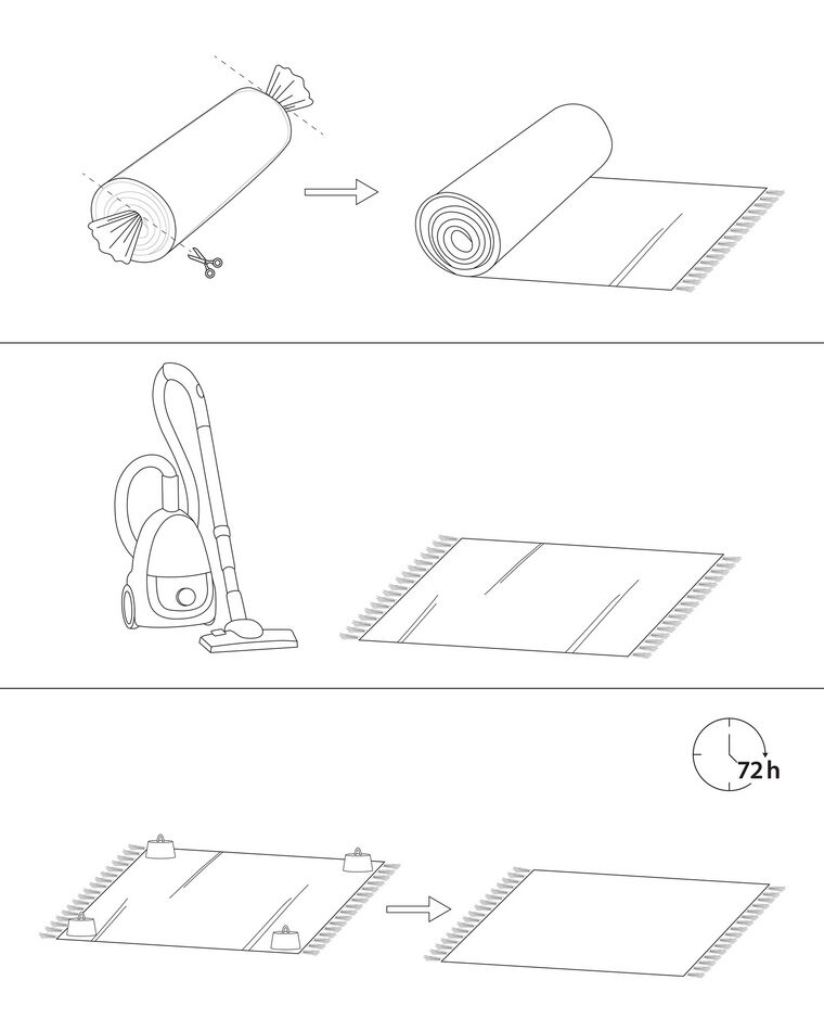 Outdoor Area Rug 80 x 150 cm Black and White TAVAS | Beliani.co.uk