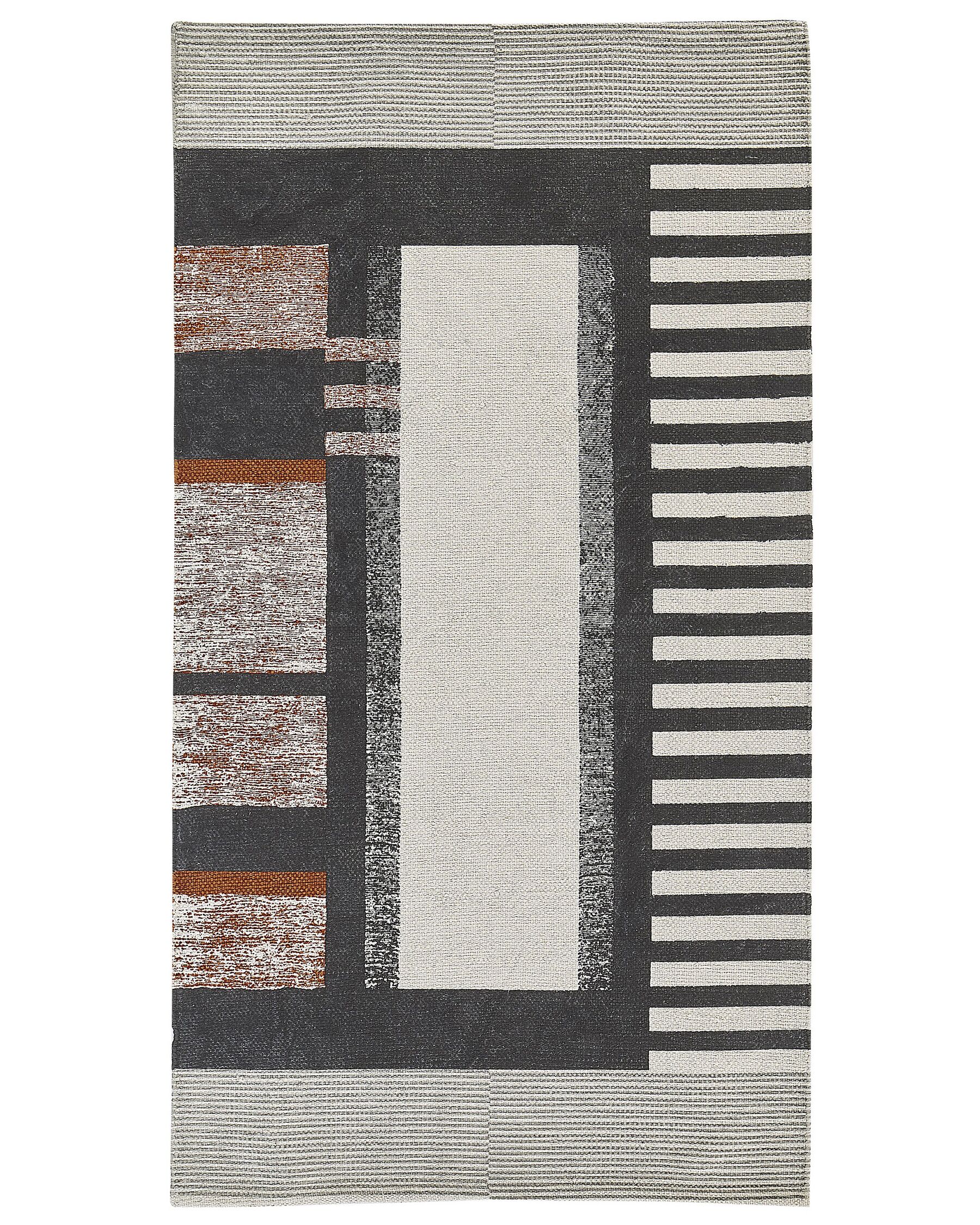 Rectangular Cotton Area Rug 80 x 150 cm Multicolour KAKINADA | Beliani ...