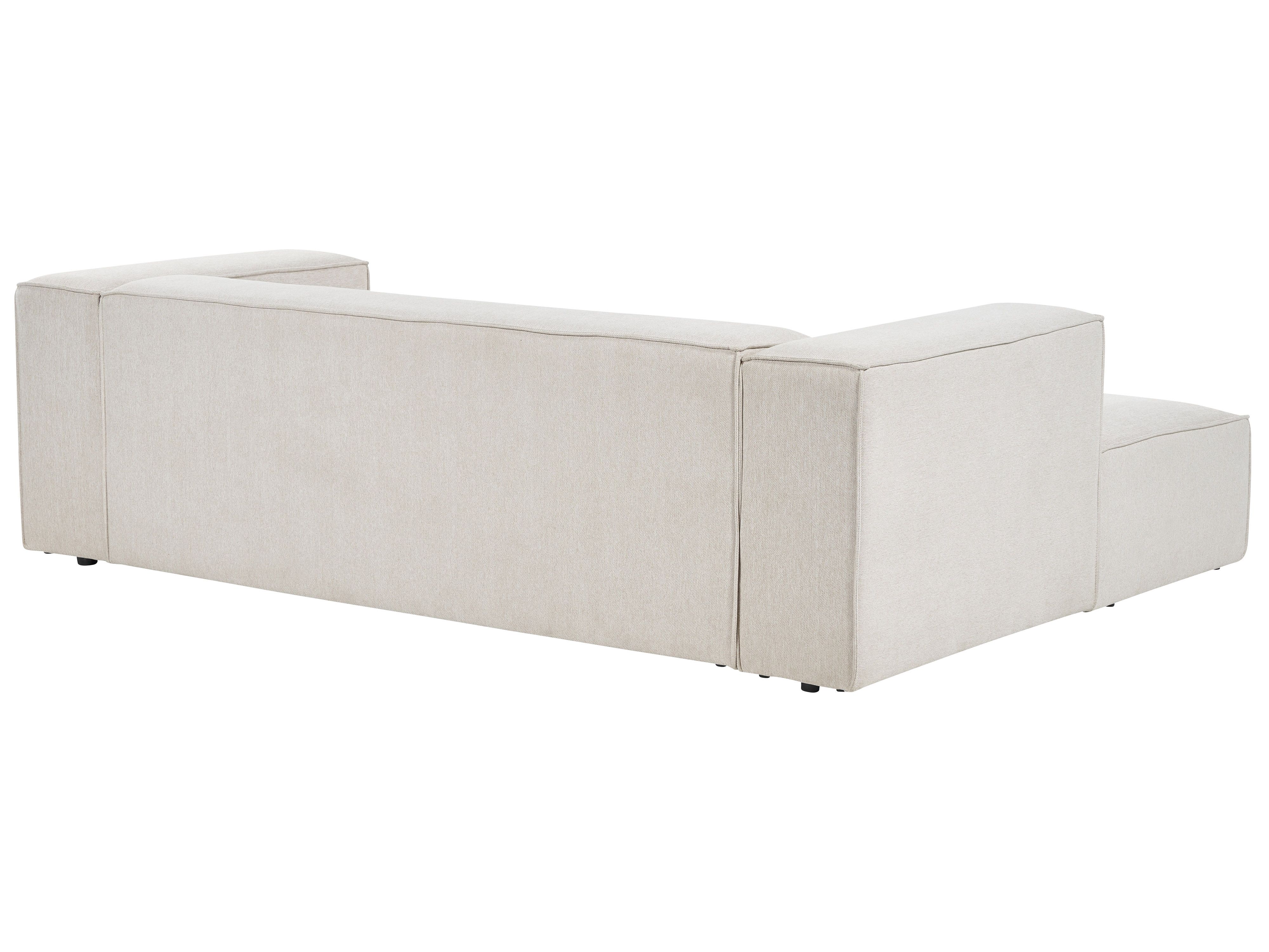 Right Hand 2 Seater Corner Sofa Beige VERNON | Beliani.co.uk