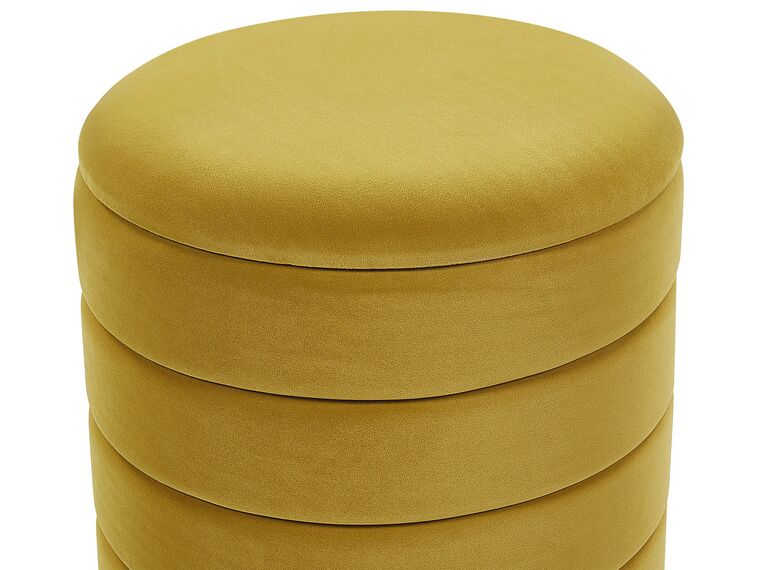 Rahi sametti säilytystila sinapinkeltainen 2 kpl GARLAND | Beliani.fi