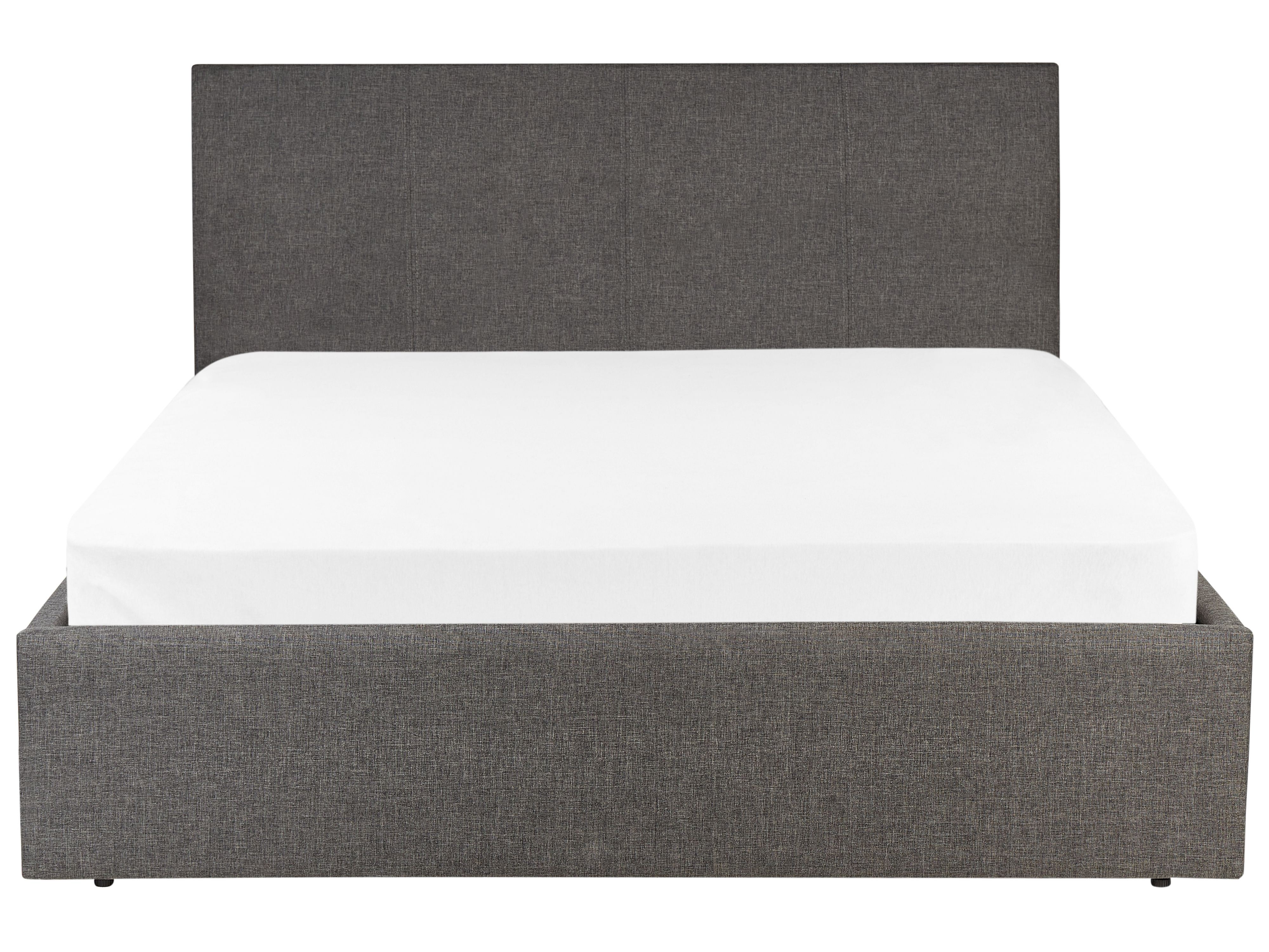 Seng 140x200 cm Grå med opbevaring ORBEY | Beliani.dk