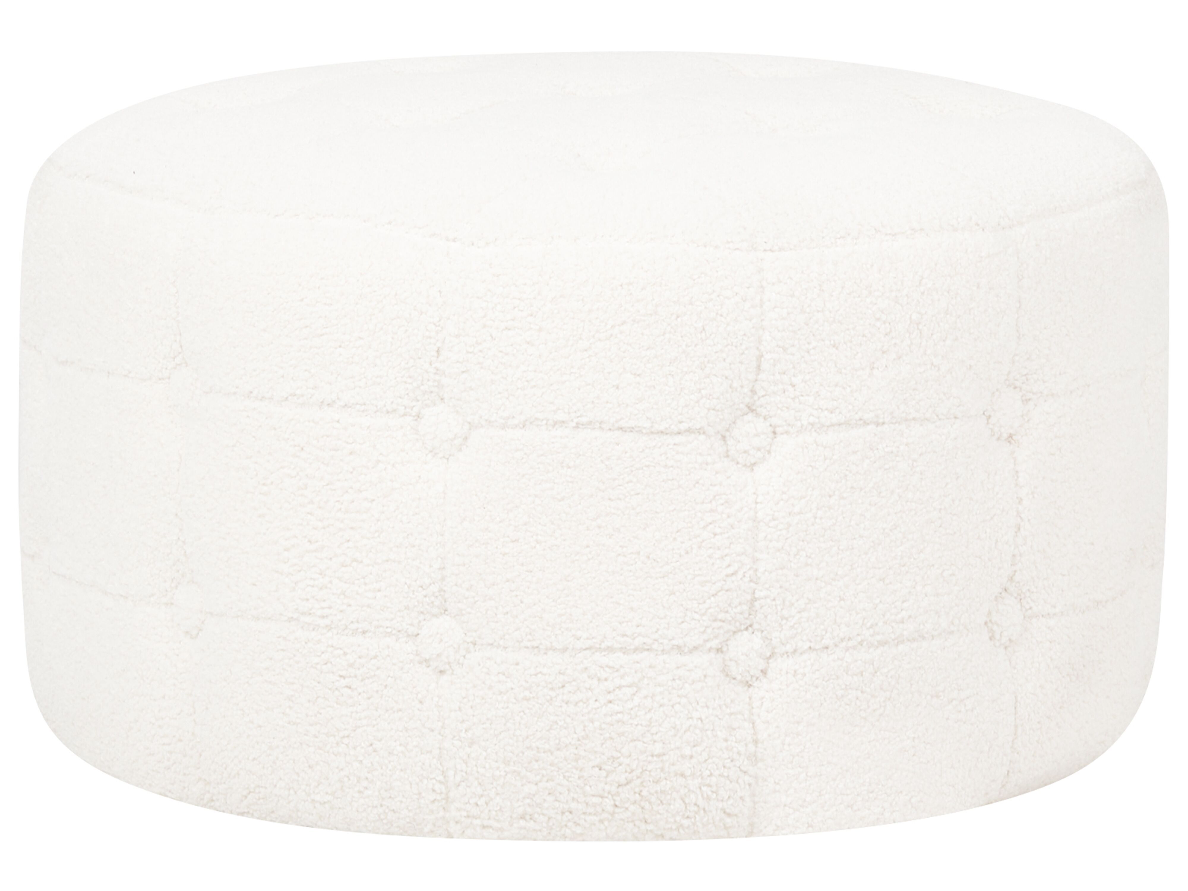 Puff ⌀ 55 cm bouclé vit TAMPA | Beliani.se